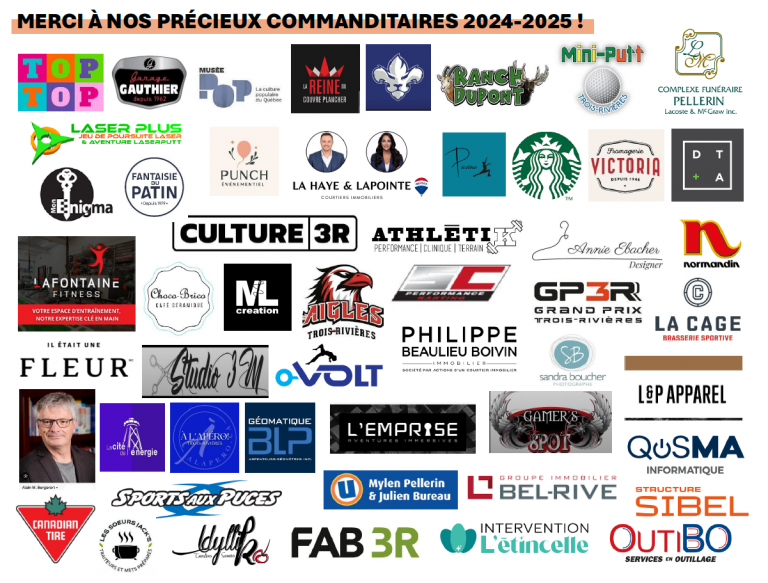 Nos commanditaires - CPA Trois-Rivières-Ouest